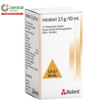 Thuốc Intratect 2.5g/50ml trị suy giảm miễn dịch nguyên phát, thứ phát