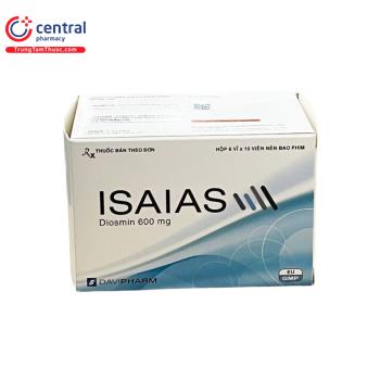 Thuốc Isaias trị trĩ, suy giãn tĩnh mạch: cách dùng, lưu ý