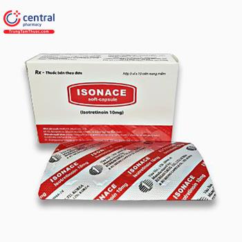 [CHÍNH HÃNG] Thuốc Isonace 10mg - Điều trị viêm mụn trứng cá nặng