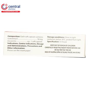 [CHÍNH HÃNG] Thuốc Isonace 10mg - Điều trị viêm mụn trứng cá nặng