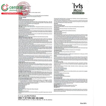 Thuốc nhỏ mắt Ivis Moxi 0,5% - Chỉ định điều trị viêm kết mạc có mủ