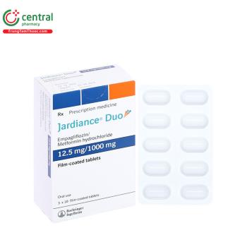 Thuốc Jardiance Duo 12.5mg/1000mg điều trị đái tháo đường tuýp 2