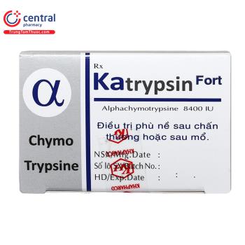 [CHÍNH HÃNG] Thuốc Katrypsin Fort 8400 IU giảm viêm và phù nề