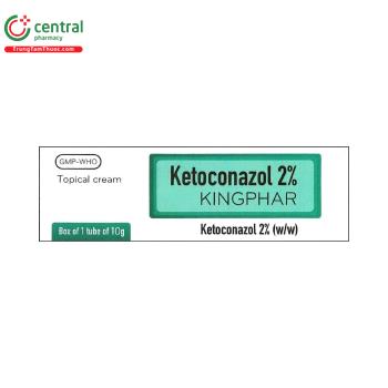 Thuốc Ketoconazol 2% Kingphar điều trị nhiễm nấm tay, nhiễm nấm thân