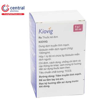 [CHÍNH HÃNG] Thuốc Kiovig điều trị hội chứng suy giảm miễn dịch