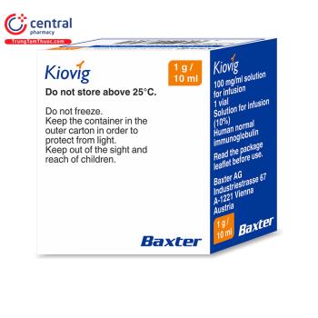 [CHÍNH HÃNG] Thuốc Kiovig điều trị hội chứng suy giảm miễn dịch
