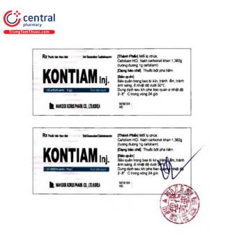 [CHÍNH HÃNG] Thuốc Kontiam Inj. - điều trị nhiễm khuẩn