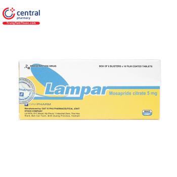 [CHÍNH HÃNG] Thuốc Lampar 5mg điều trị trào ngược dạ dày - thực quản