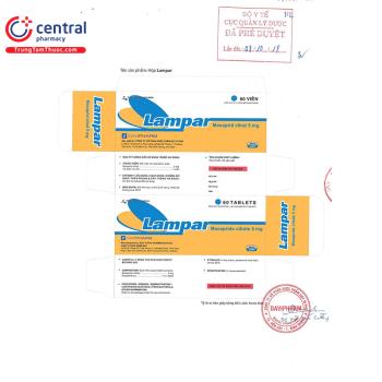 [CHÍNH HÃNG] Thuốc Lampar 5mg điều trị trào ngược dạ dày - thực quản