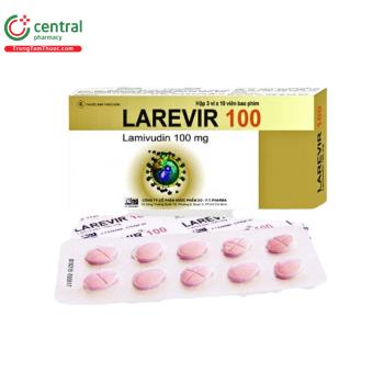 Thuốc Larevir 100 điều trị HIV, kết hợp với thuốc dideoxynucleosid