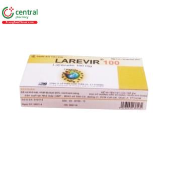 Thuốc Larevir 100 điều trị HIV, kết hợp với thuốc dideoxynucleosid