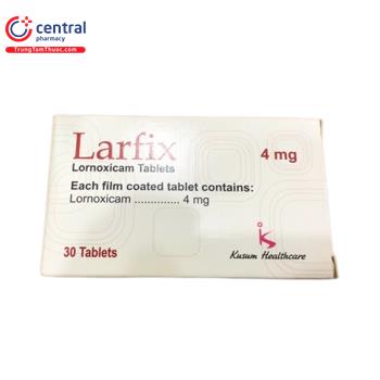 [CHÍNH HÃNG] Thuốc Larfix Tablets 4mg điều trị triệu chứng đau, viêm