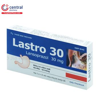 [CHÍNH HÃNG] Thuốc Lastro 30 điều trị viêm loét dạ dày