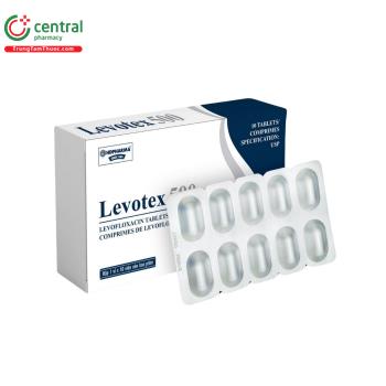 Thuốc Levotex 500 HDPHARMA điều trị nhiễm khuẩn do vi khuẩn nhạy cảm
