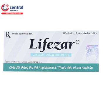 Thuốc Lifezar 50mg - Thuốc điều trị tăng huyết áp