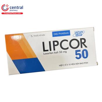 [CHÍNH HÃNG] Thuốc Lipcor 50 điều trị tăng huyết áp - suy tim