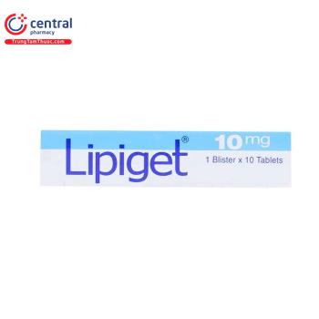 [CHÍNH HÃNH] Thuốc Lipiget 10mg tác dụng hạ cholesterol máu
