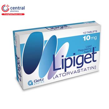 [CHÍNH HÃNH] Thuốc Lipiget 10mg tác dụng hạ cholesterol máu