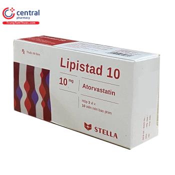 [CHÍNH HÃNG]Thuốc Lipistad 10 - Thuốc có tác dụng hạ Cholesterol máu