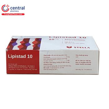 [CHÍNH HÃNG]Thuốc Lipistad 10 - Thuốc có tác dụng hạ Cholesterol máu
