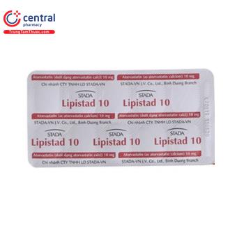 [CHÍNH HÃNG]Thuốc Lipistad 10 - Thuốc có tác dụng hạ Cholesterol máu