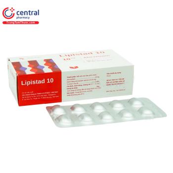 [CHÍNH HÃNG]Thuốc Lipistad 10 - Thuốc có tác dụng hạ Cholesterol máu
