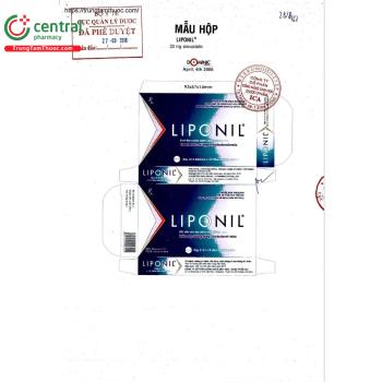 Thuốc Liponil 20mg điều trị tăng cholesterol, dự phòng bệnh tim mạch
