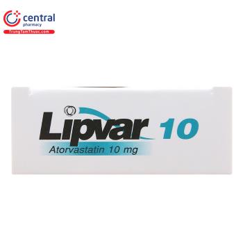 [CHÍNH HÃNG] Thuốc Lipvar 10 giúp giảm cholesterol trong máu