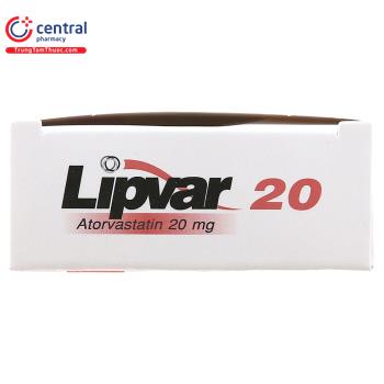 [CHÍNH HÃNG] Thuốc Lipvar 20 DHG - Thuốc hạ Lipid máu