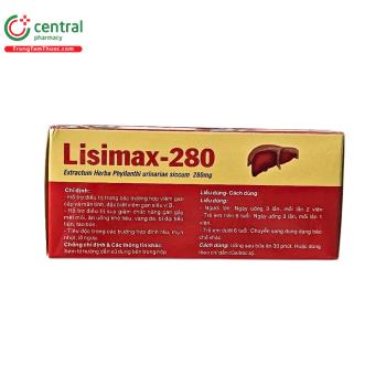 Thuốc Lisimax-280 - Hỗ trợ điều trị viêm gan, tăng cường chức năng gan