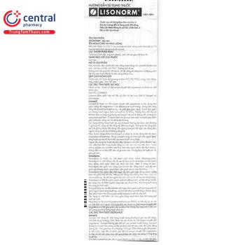 Thuốc điều trị tăng huyết áp Lisonorm 5mg/10mg (hộp 3 vỉ x 10 viên)