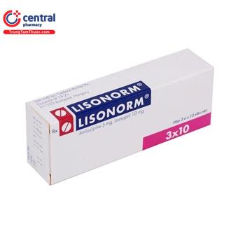 Thuốc điều trị tăng huyết áp Lisonorm 5mg/10mg (hộp 3 vỉ x 10 viên)