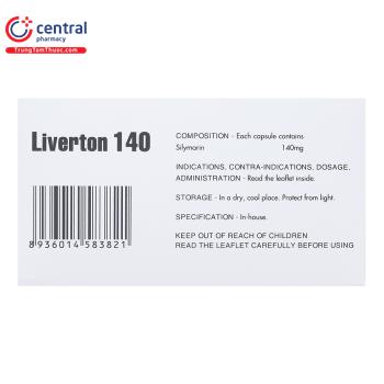 [CHÍNH HÃNG] Thuốc Liverton 140 điều trị các bệnh về gan