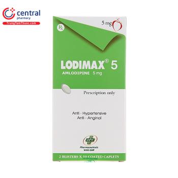 [CHÍNH HÃNG] Thuốc Lodimax 5: Giúp làm hạ huyết áp hiệu quả