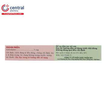 [CHÍNH HÃNG] Thuốc Lodimax 5: Giúp làm hạ huyết áp hiệu quả