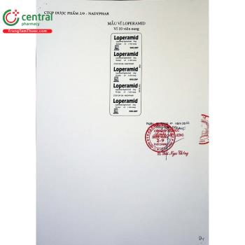 Thuốc Loperamid 2mg Nadyphar - điều trị giảm triệu chứng tiêu chảy