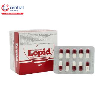 [CHÍNH HÃNG] Thuốc Lopid 300mg - Thuốc có tác dụng hạ mỡ máu hiệu quả