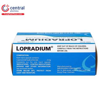 [CHÍNH HÃNG] Thuốc Lopradium điều trị tiêu chảy cấp tính