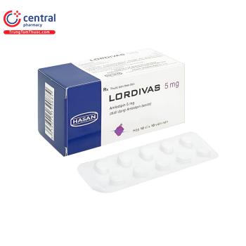 [CHÍNH HÃNG] Thuốc Thuốc Lordivas 5mg điều trị bệnh tăng huyết áp.