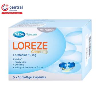 [CHÍNH HÃNG] Thuốc Loreze Mega điều trị tình trạng dị ứng hiệu quả