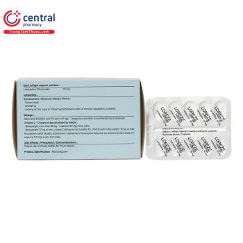 [CHÍNH HÃNG] Thuốc Loreze Mega điều trị tình trạng dị ứng hiệu quả