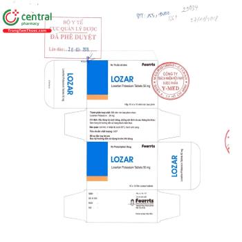 Thuốc Lozar – Chỉ định điều trị tăng huyết áp, suy tim, bệnh thận,...