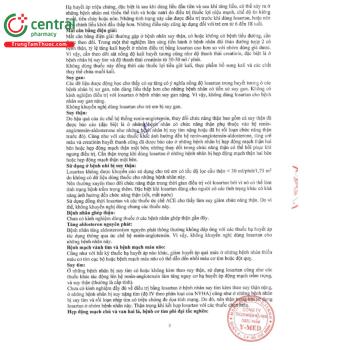 Thuốc Lozar – Chỉ định điều trị tăng huyết áp, suy tim, bệnh thận,...