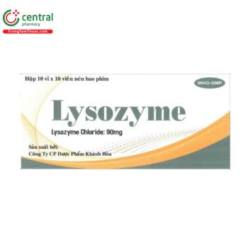 Thuốc Lysozyme 90mg Khapharco - Công dụng, liều dùng, cách dùng?