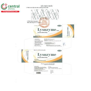Thuốc Lysozyme 90mg Khapharco - Công dụng, liều dùng, cách dùng?
