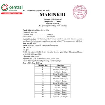 Thuốc Marinkid - Điều trị co thắt phế quản, tiết nhày do hen phế quản