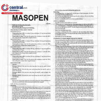 [CHÍNH HÃNG] Thuốc Masopen 250/25 điều trị triệu chứng Parkinson