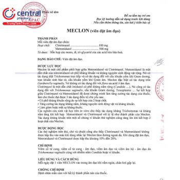 [CHÍNH HÃNG] Thuốc Meclon - viên đặt điều trị viêm âm đạo