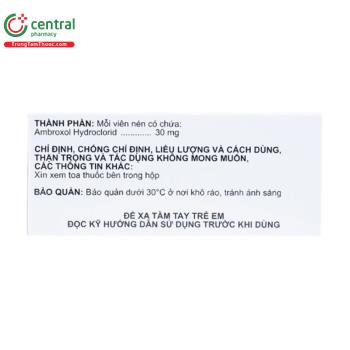 Thuốc Medibro tab 30mg - tiêu chất nhầy trong bênh hen phế quản, viêm ...