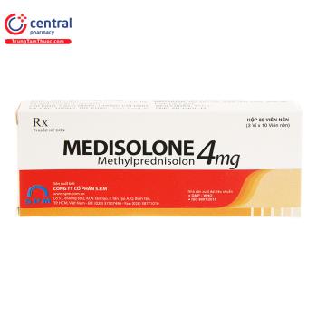 [CHÍNH HÃNG] Thuốc Medisolone 4mg - điều trị viêm và bệnh miễn dịch